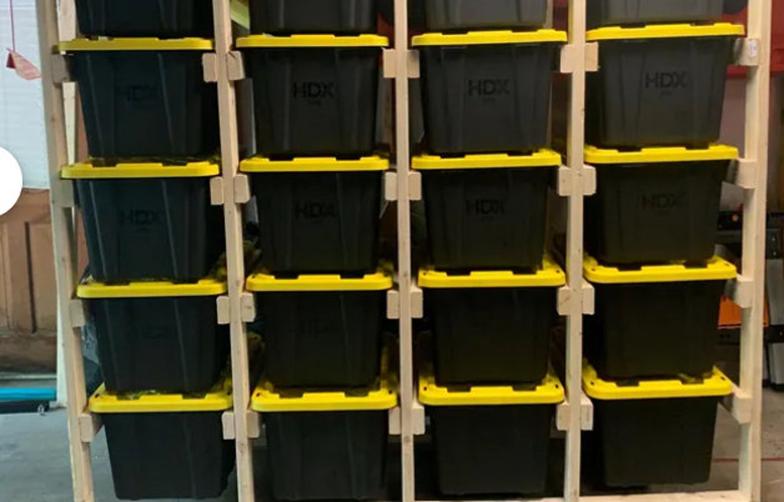 27 Gallon Tote Storage Rack Plans With Wheels, Garage Organizer ...