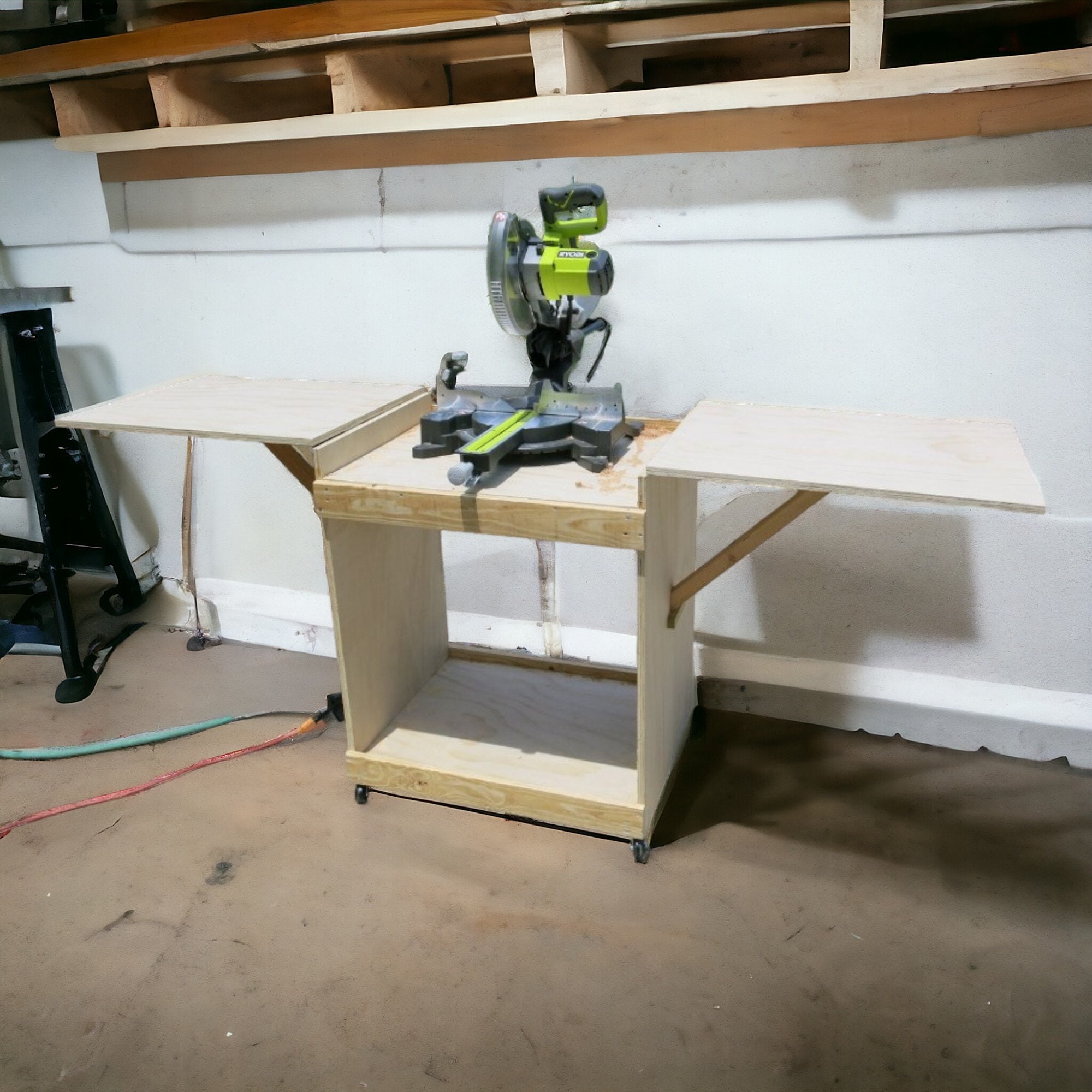 Miter Saw Table Plans, Simple Garage Workbench Plans, Miter Saw Stand ...