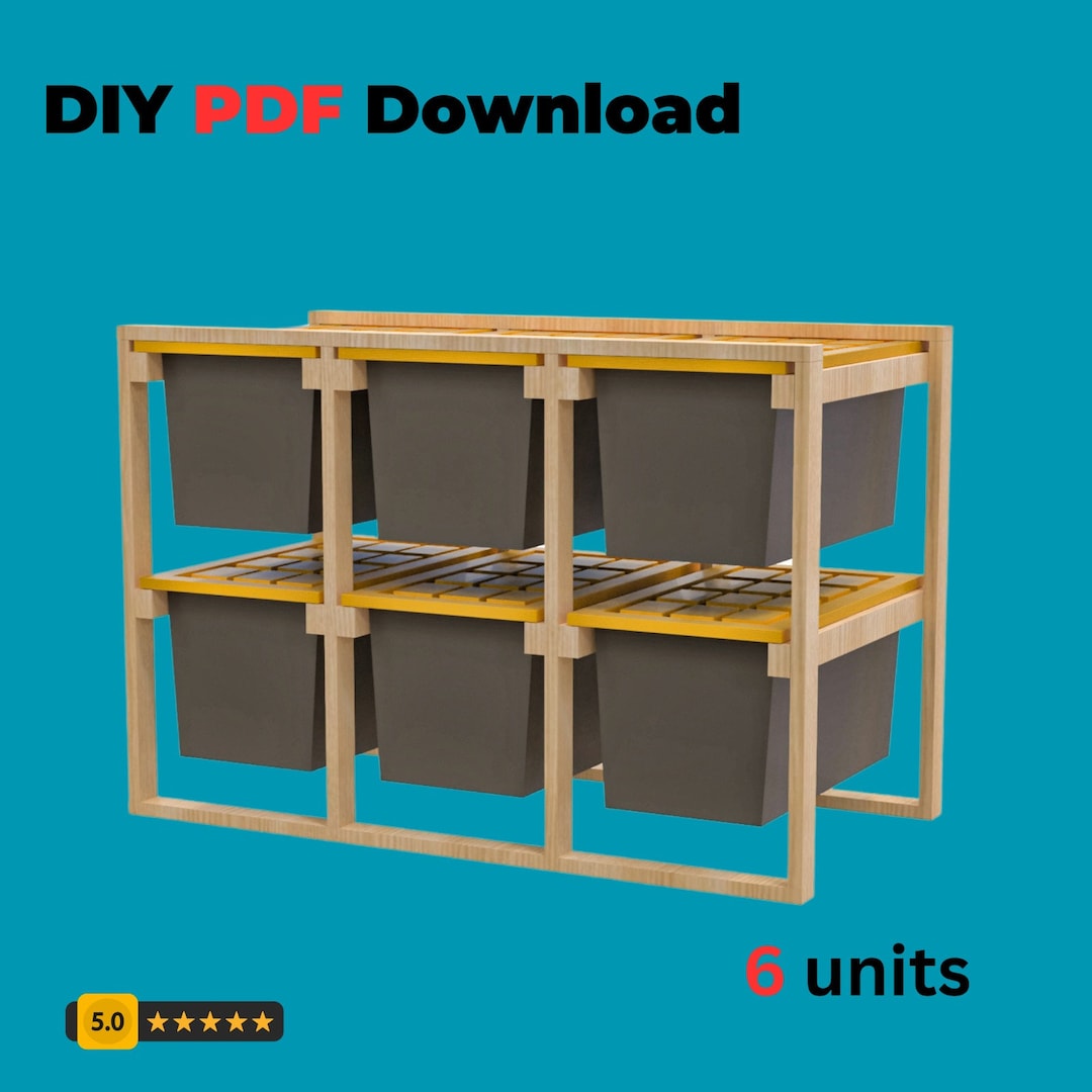 Bin Tote Storage Rack Plans, Garage Organizer Plans, Tote System ...