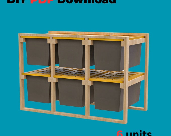 Tote Rack, Bin Storage Rack, Garage Shelves Plans, Garage Organizer ...