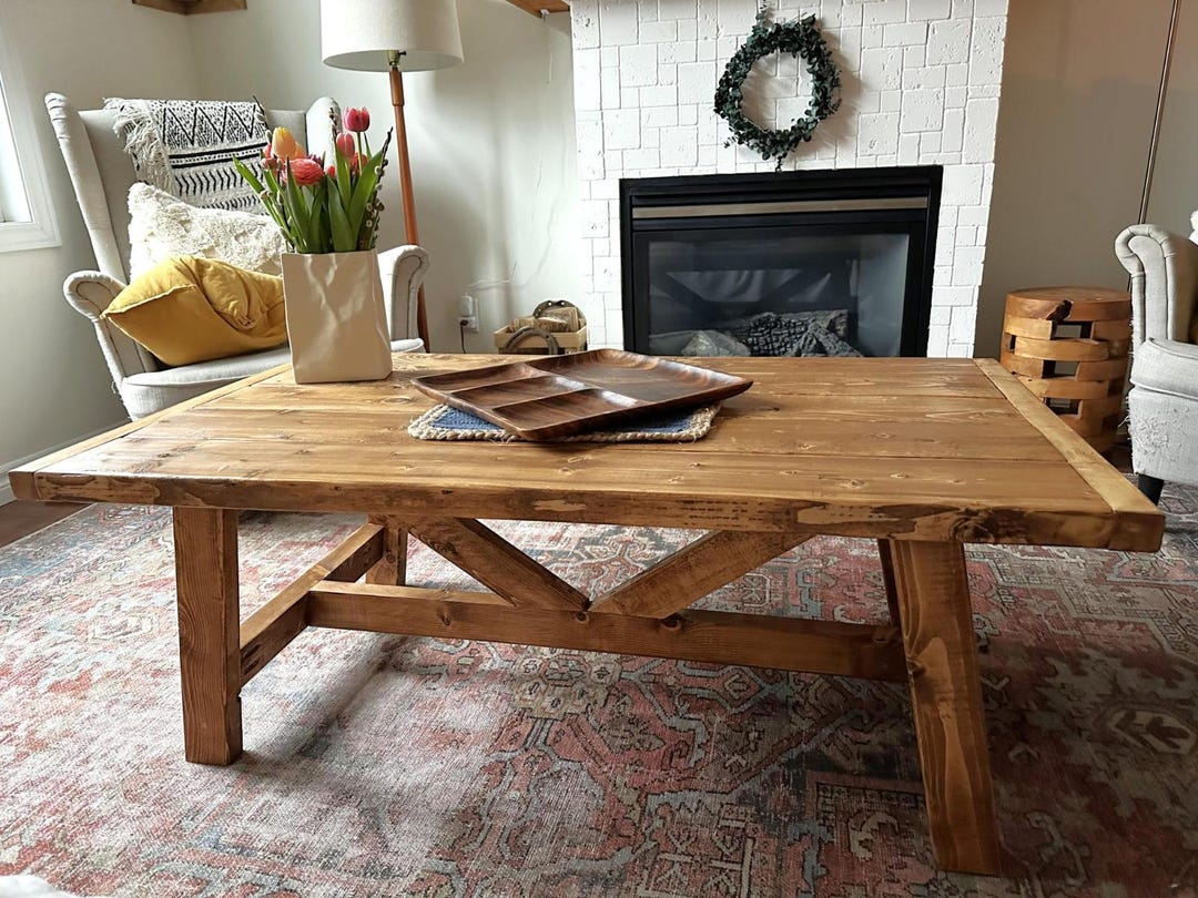 Farm Picnic Table Plans, Farmhouse Table, Outdoor Table Plan, Large ...