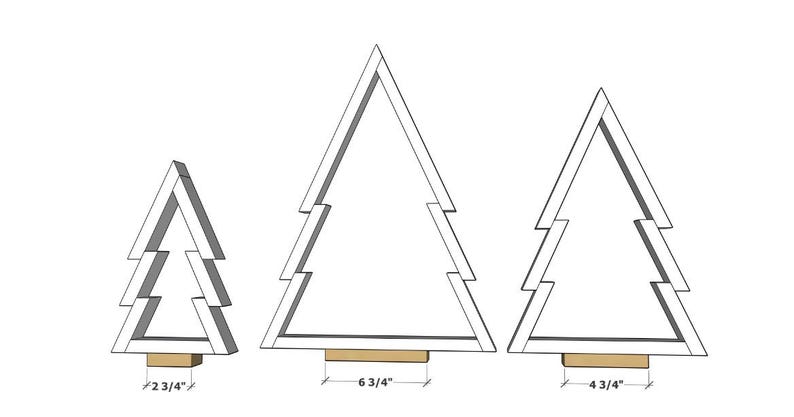 DIY Christmas Tree Decor, Tree Shelf Decor, DIY Holiday Woodworking ...