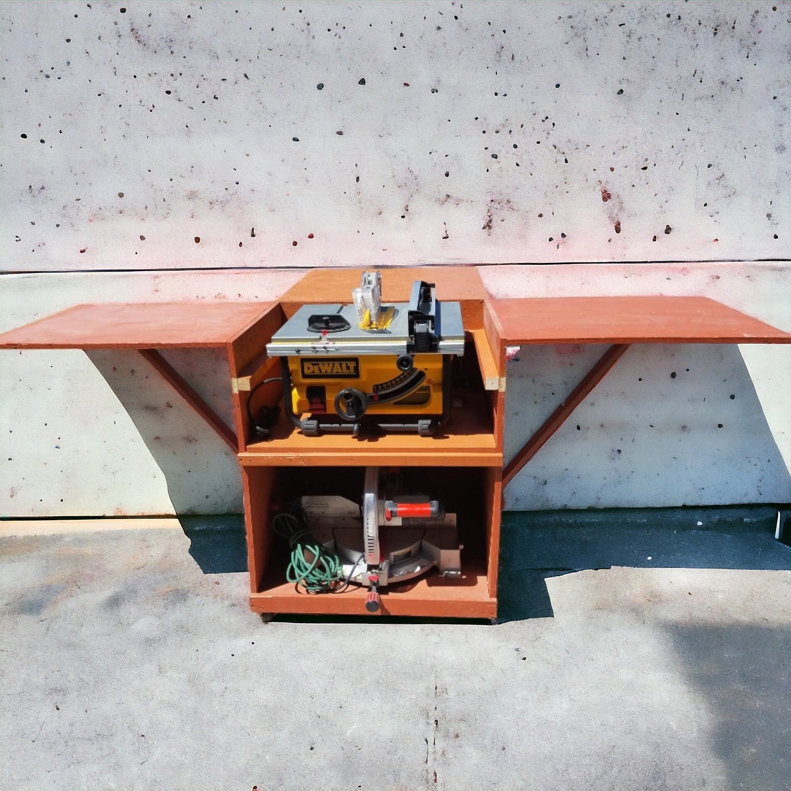 Miter Saw Table Plans, Simple Garage Workbench Plans, Miter Saw Stand ...