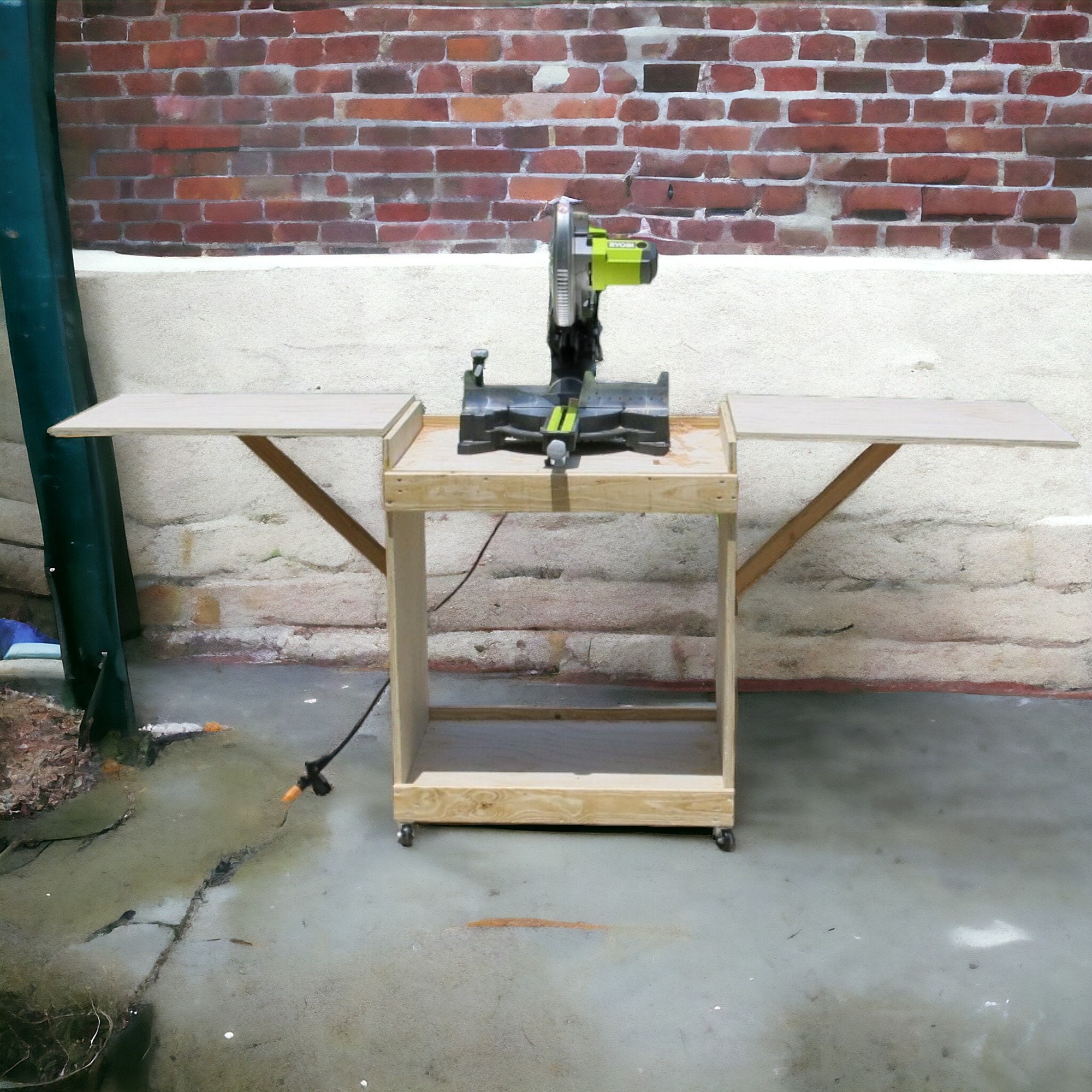 Miter Saw Table Plans, Simple Garage Workbench Plans, Miter Saw Stand ...