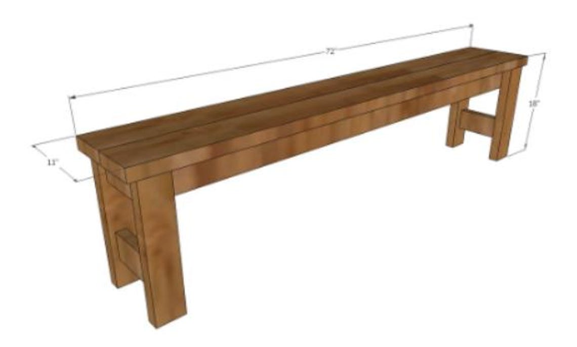 Farmhouse Table Plans, Wooden Dinning Table Plans, Garden Table, Patio ...
