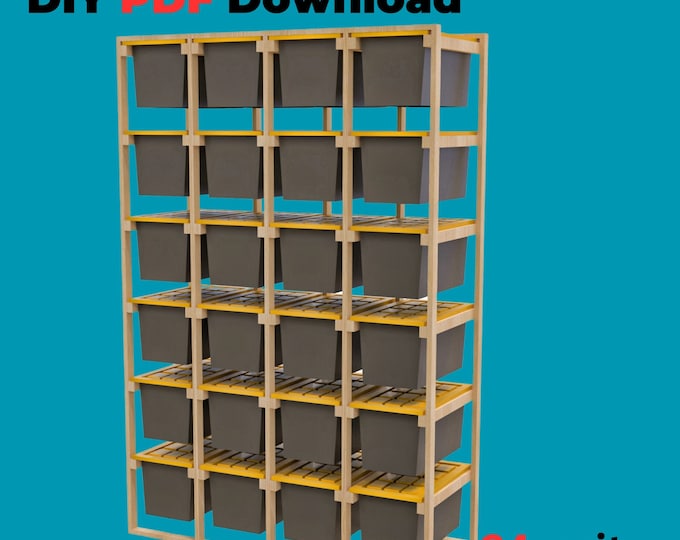 Ultimate 27-gallon Mobile Tote Storage Rack Plans | Garage Shelves ...