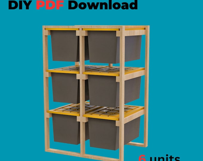Ultimate 27-gallon Mobile Tote Storage Rack Plans | Garage Shelves ...