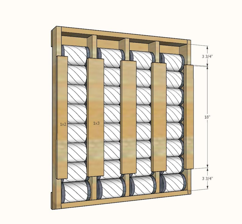 Wall Mounted Can Organizer, Wood Wall Can Organizer, Food Organizer ...