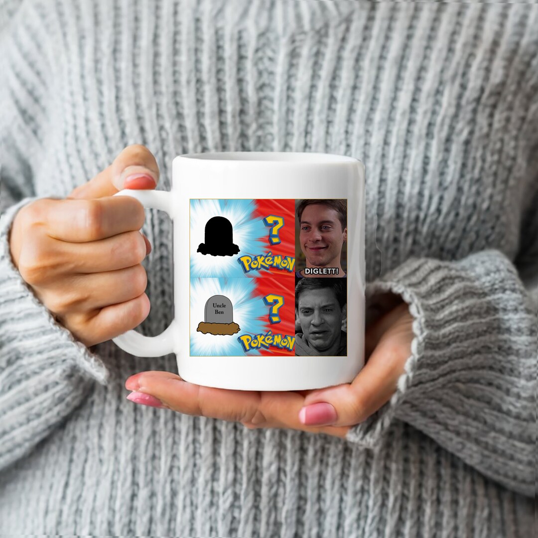 Pokemon Who's That Meme Mug, Spider Man Meme, Funny Gift Ideas for ...