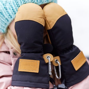 Chopper Mill Mountain Mittens With Personalized Velcro Name Patch - Etsy