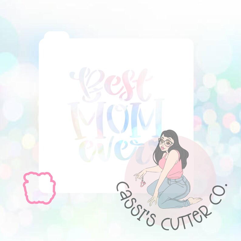 Best Mom Ever Cookie Stencil - Etsy