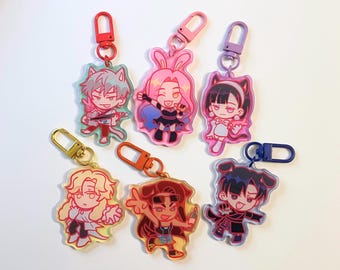 Alien Stage Isometric Room Epoxy Keychain Ivantill Hyunaluka Mizisua - Etsy