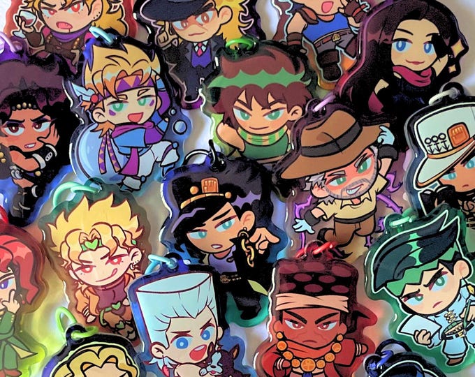 Jjba Keychains !! - Etsy