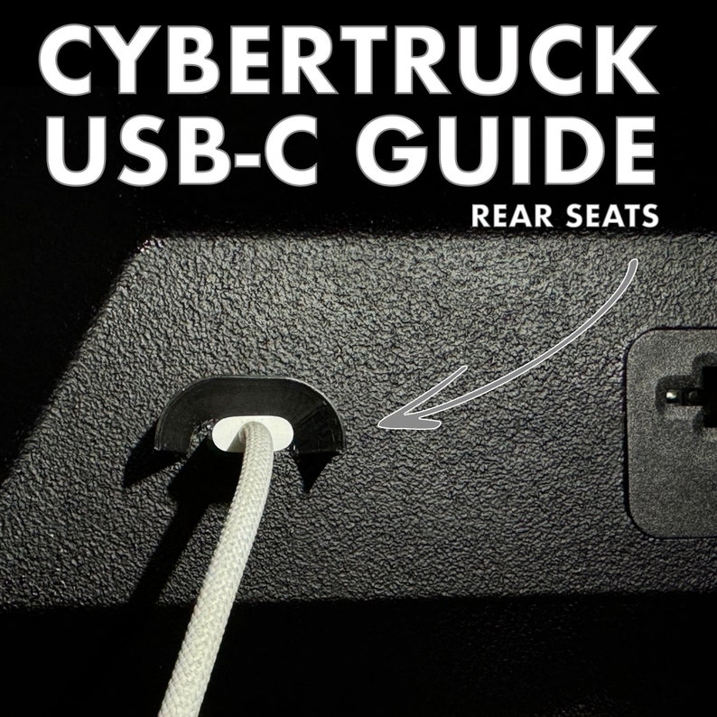 Cybertruck USB-C Guide Rear-seat Console (set of 2) - Etsy