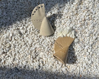 Candle Snuffer Handmade Ceramic White Speckled Clay Home Decor Cozy ...