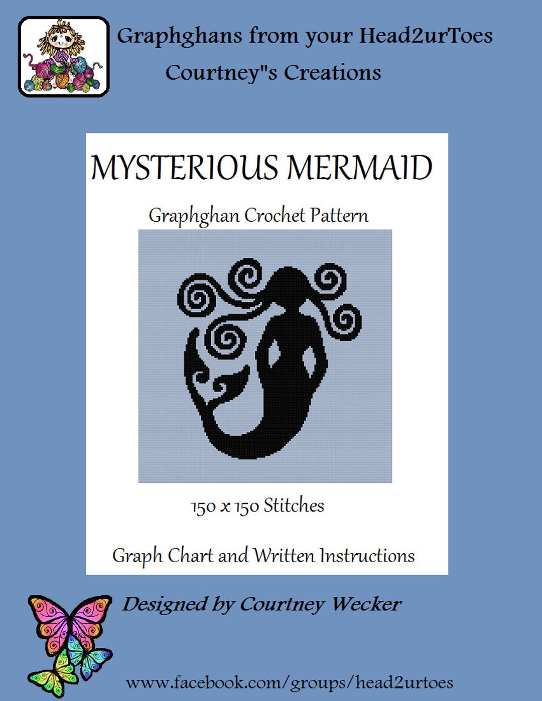 Mysterious Mermaid - Graphghan Crochet Pattern - Etsy