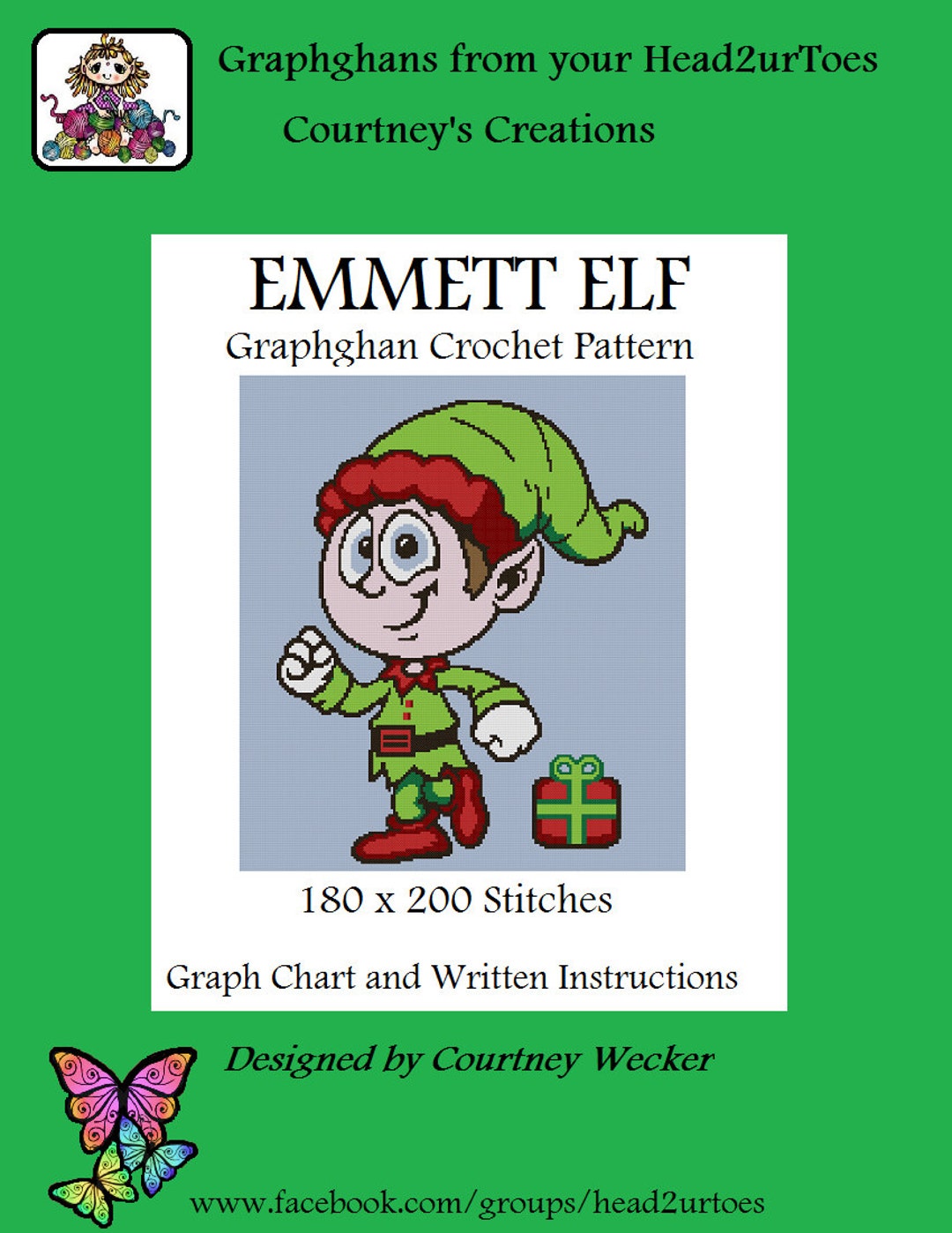 Emmett Elf - Graphghan Crochet Pattern - Etsy