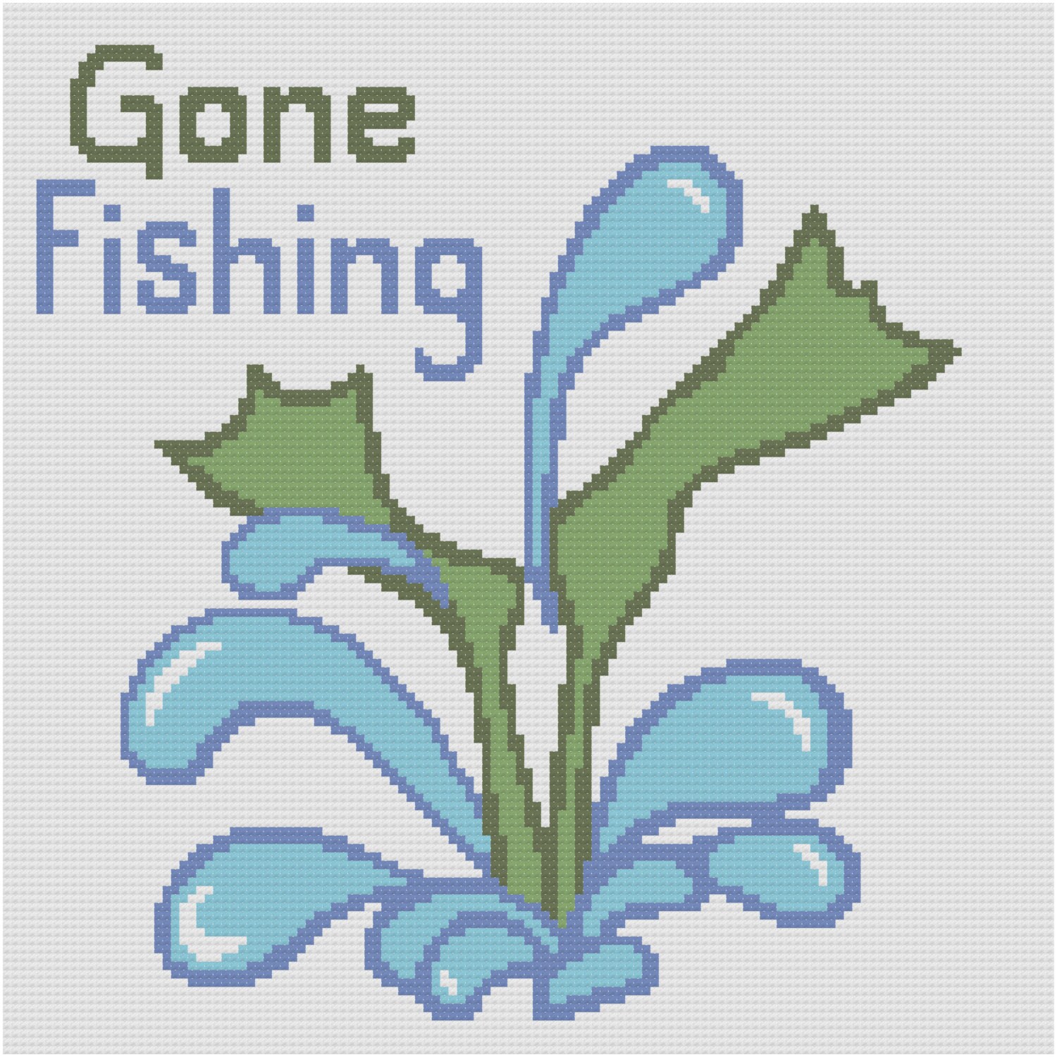 Froggy Gone Fishing - Graphghan Crochet Pattern - Etsy