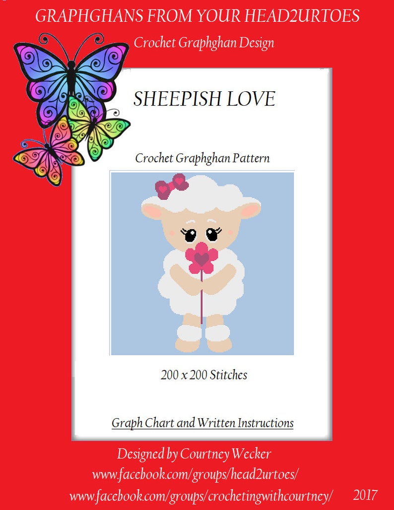 Sheepish Love - Crochet Graphghan Pattern - Etsy