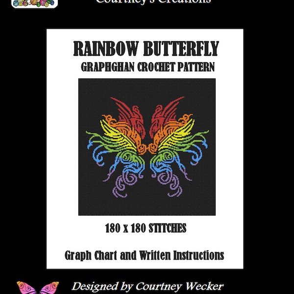Butterfly Graphghan Pattern - Etsy