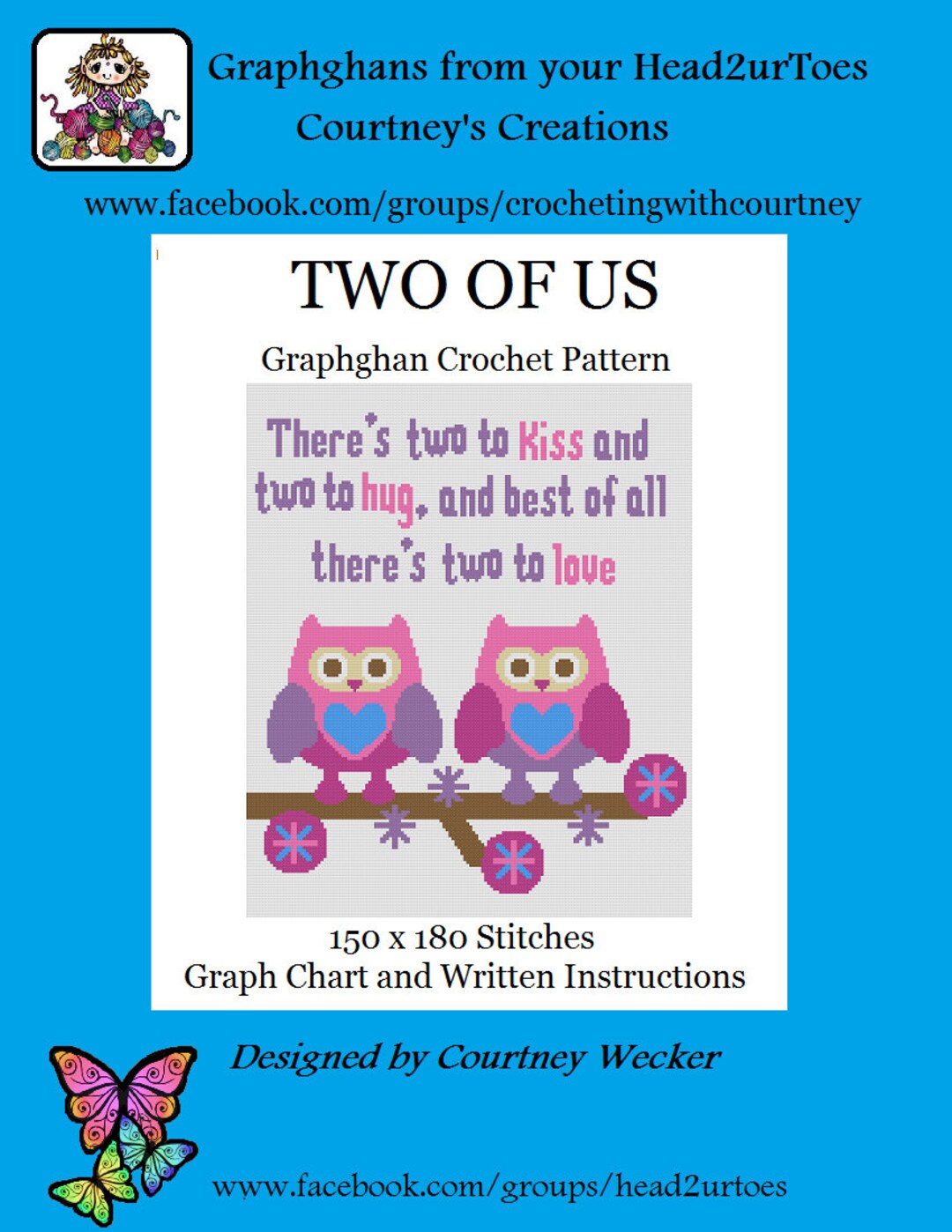Two of Us - Graphghan Crochet Pattern - Etsy