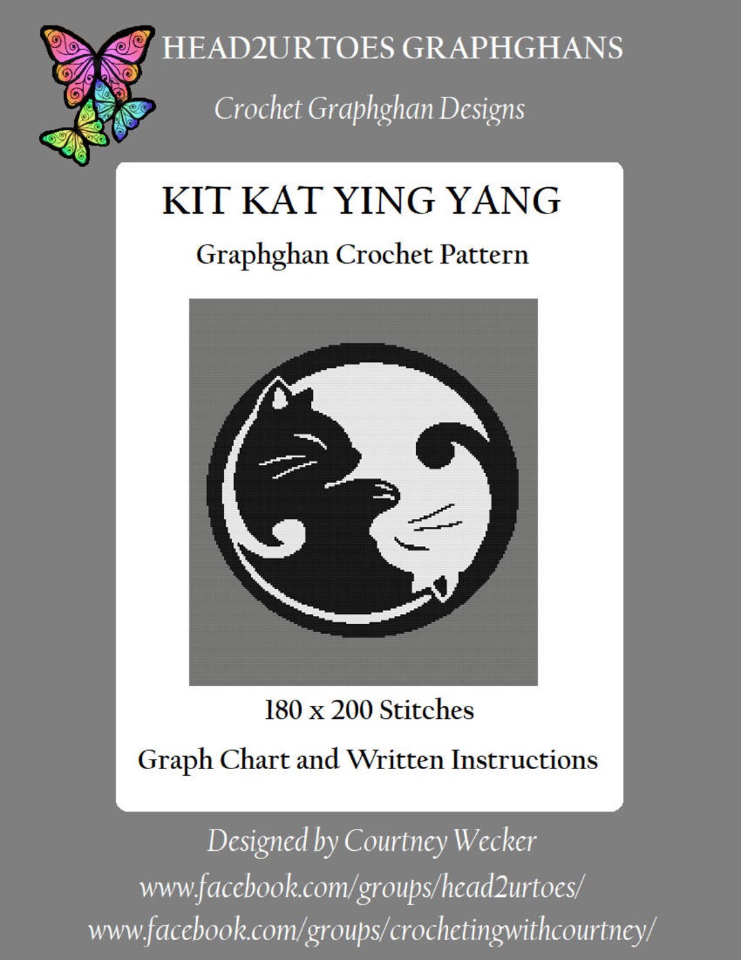 Kit Kat Ying Yang - Crochet Graphghan Pattern - Etsy