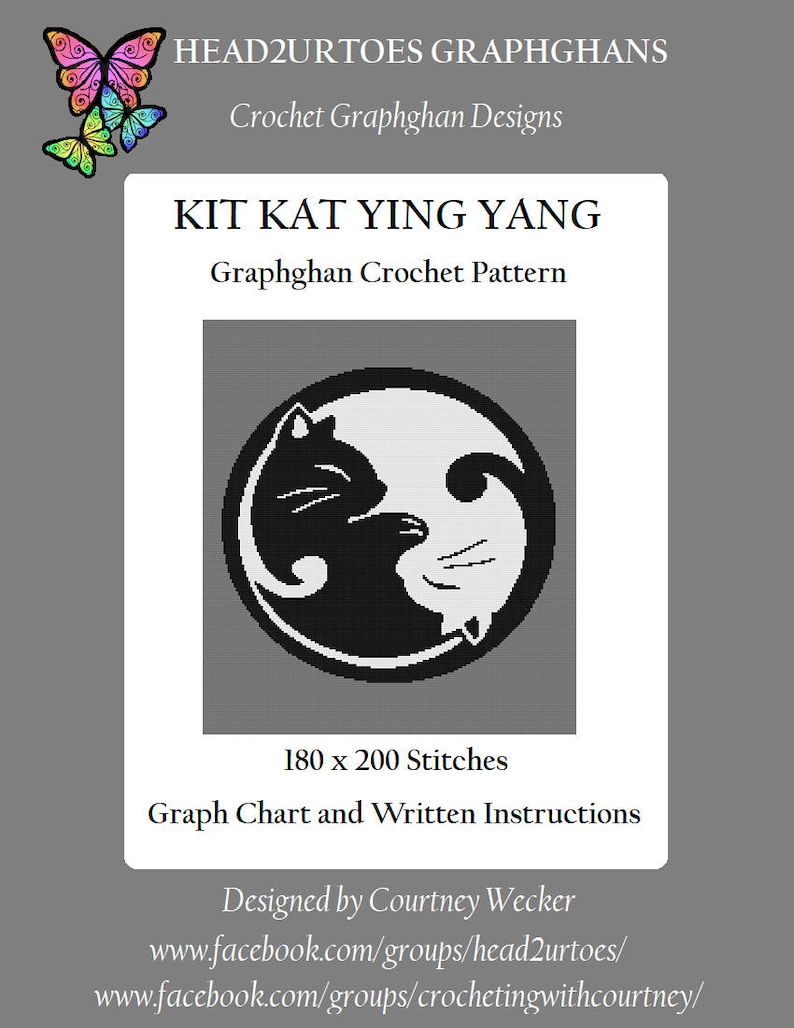 Kit Kat Ying Yang - Crochet Graphghan Pattern - Etsy