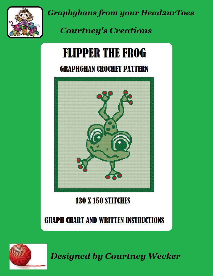 Flipper the Frog - Graphghan Crochet Pattern - Etsy