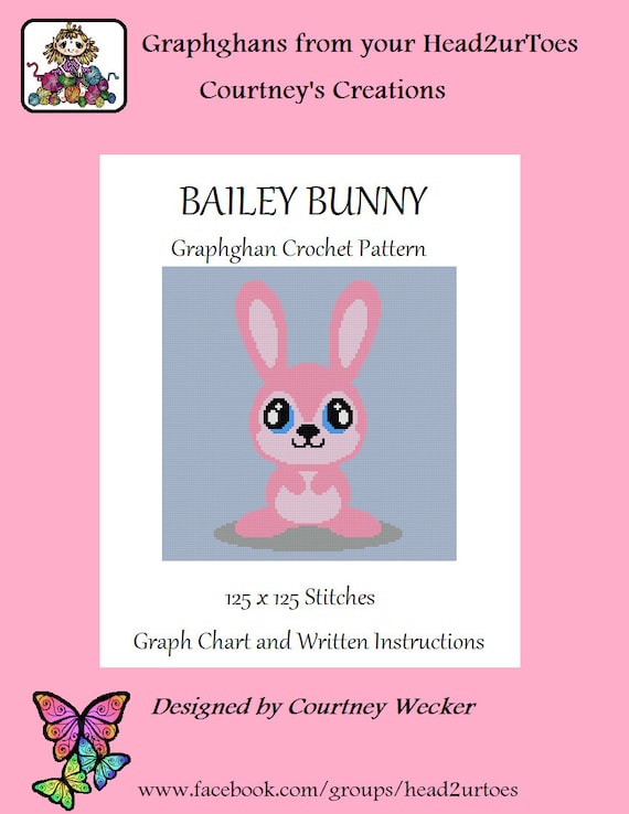 Bailey Bunny Graphghan Crochet Pattern | Etsy