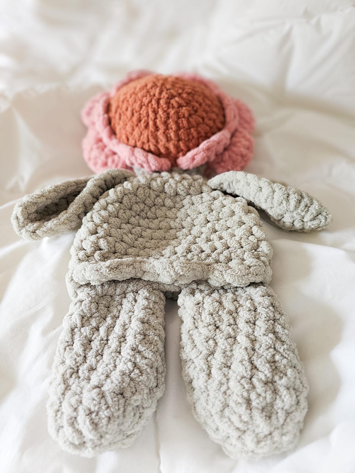 Poppy Flower Snuggler | Flower Snuggler | Flower Lovey | Crochet Flower ...