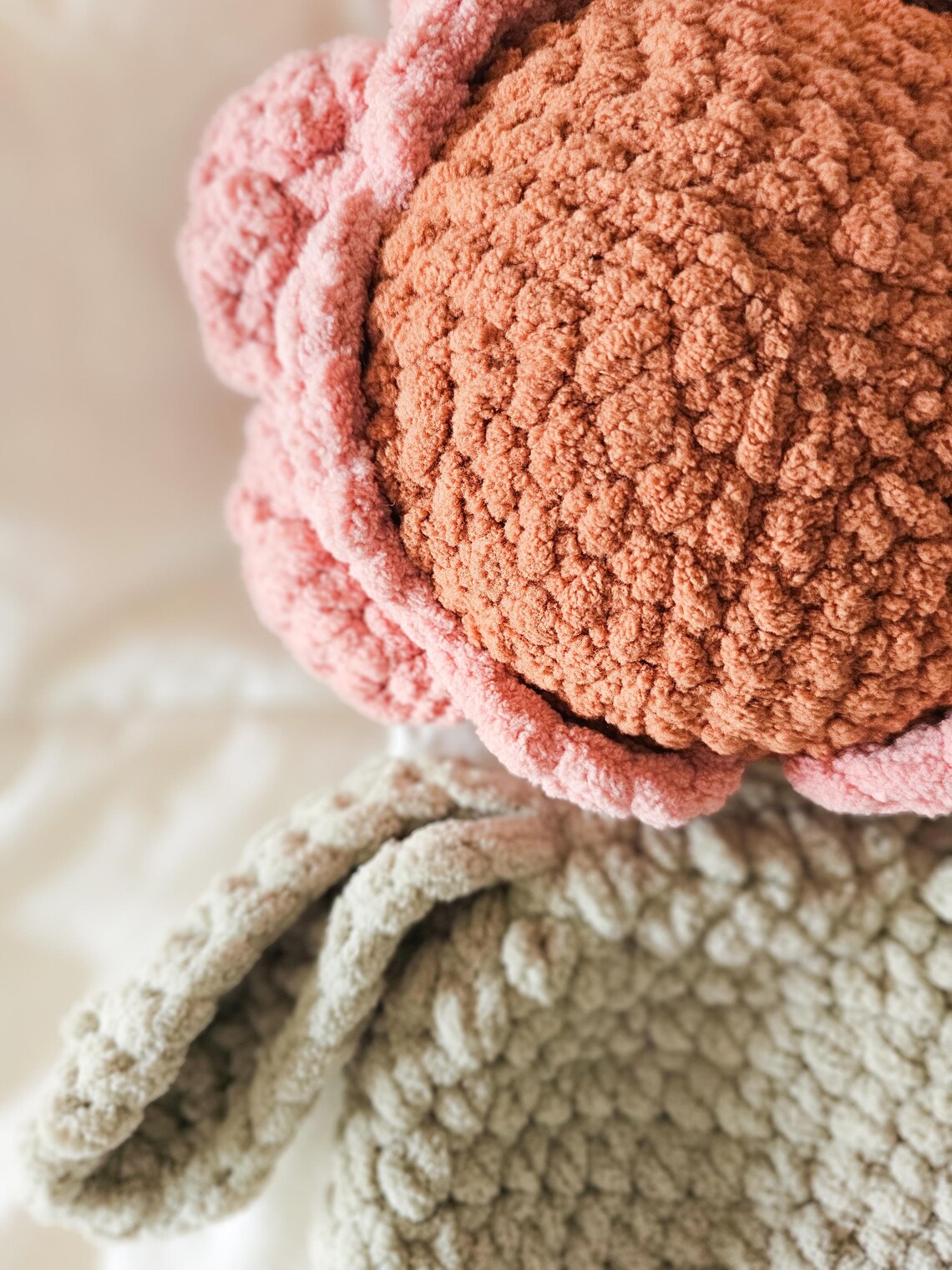 Poppy Flower Snuggler | Flower Snuggler | Flower Lovey | Crochet Flower ...