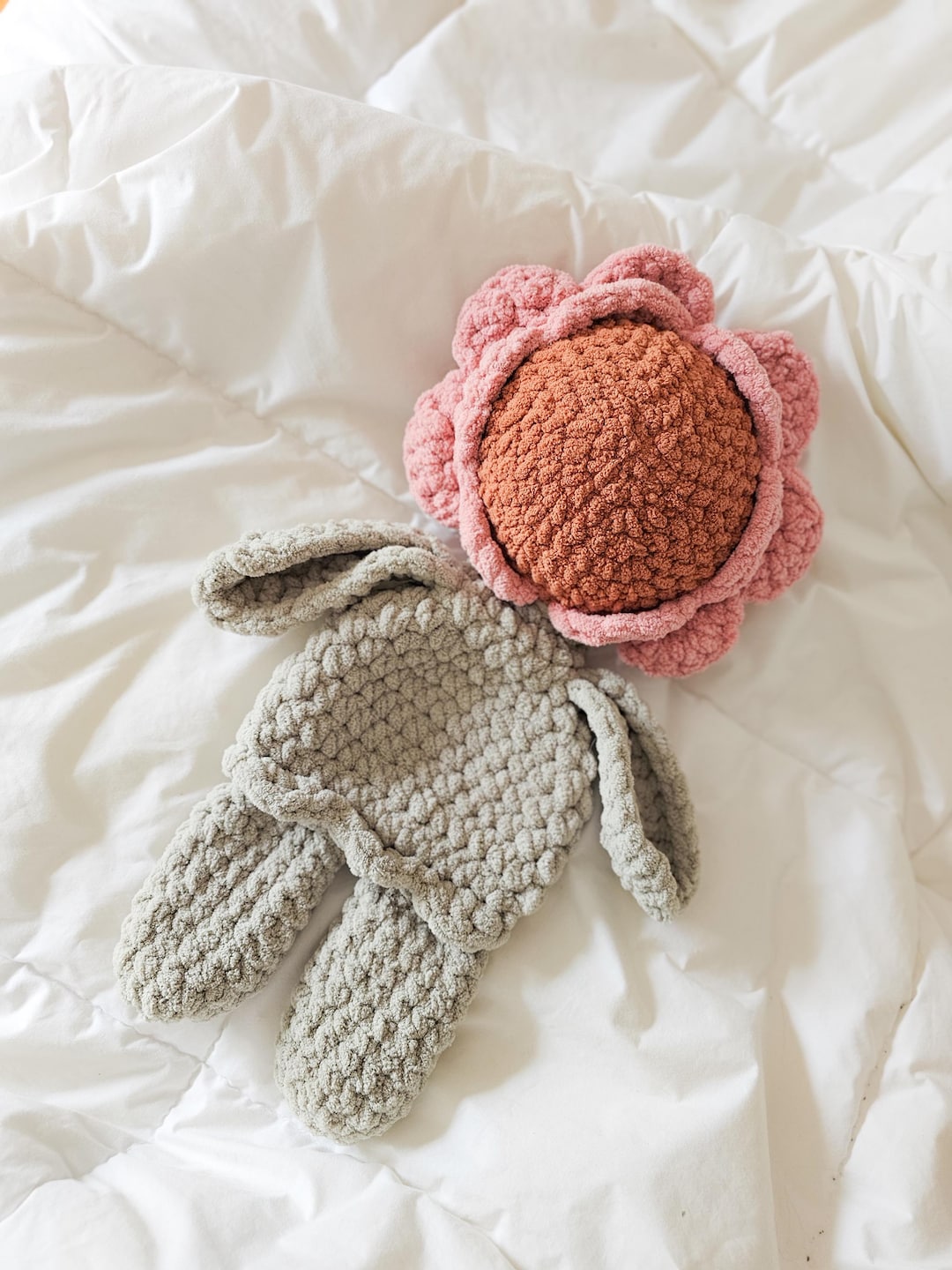 Poppy Flower Snuggler | Flower Snuggler | Flower Lovey | Crochet Flower ...