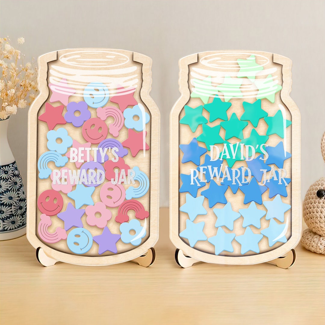 Personalized Teacher Reward Jar, Reward Jar for Toddlers, Kids Toilet ...
