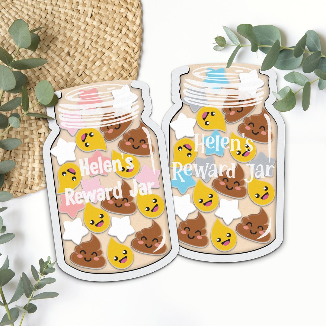 Potty Training Reward Jar, Reward Jar for Toddlers, Kids Toilet Reward ...