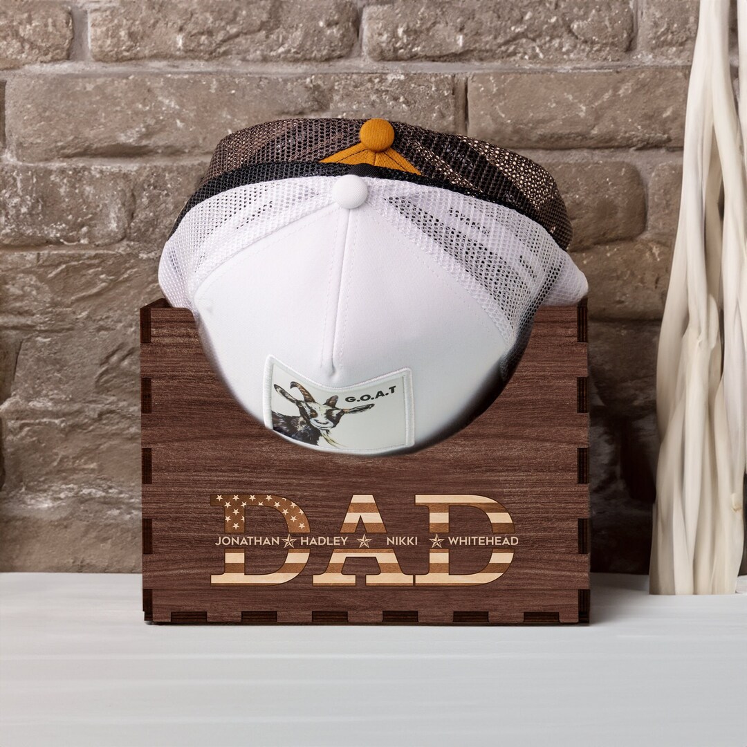 Custom Wood Hat Box, Personalized Wooden Hat Holder, Unique Gifts for ...