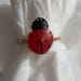 Ladybug Ring - Etsy