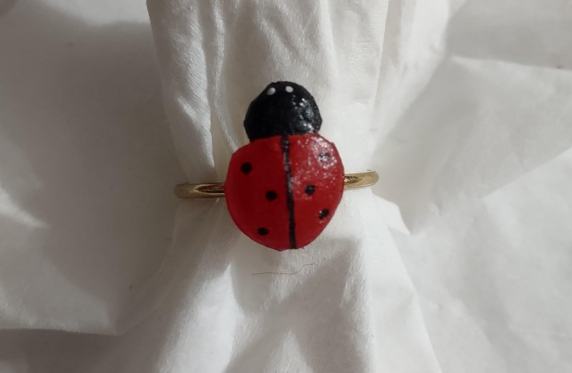 Ladybug Ring - Etsy