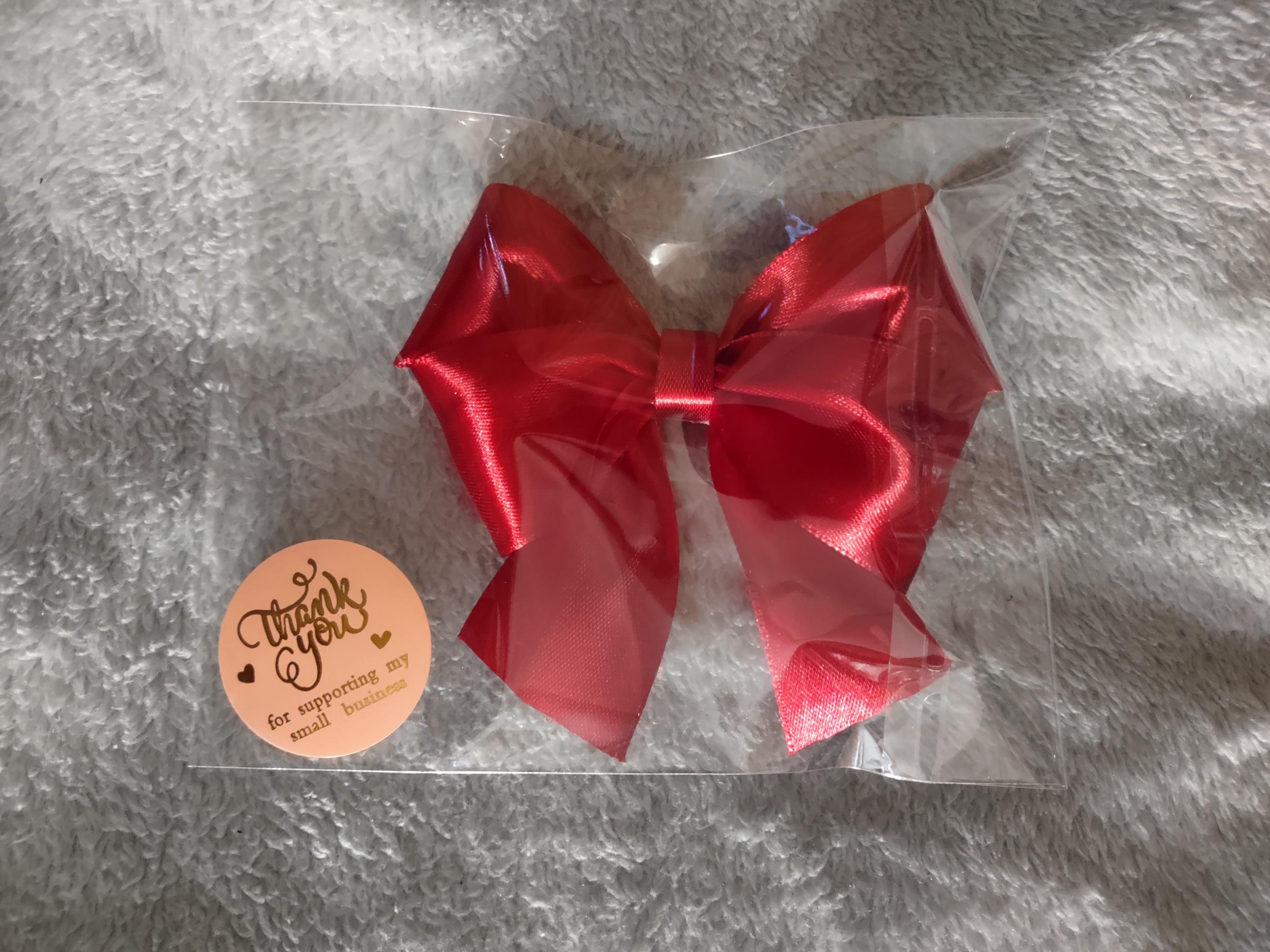 Red Hair Bow. (double Loop) - Etsy