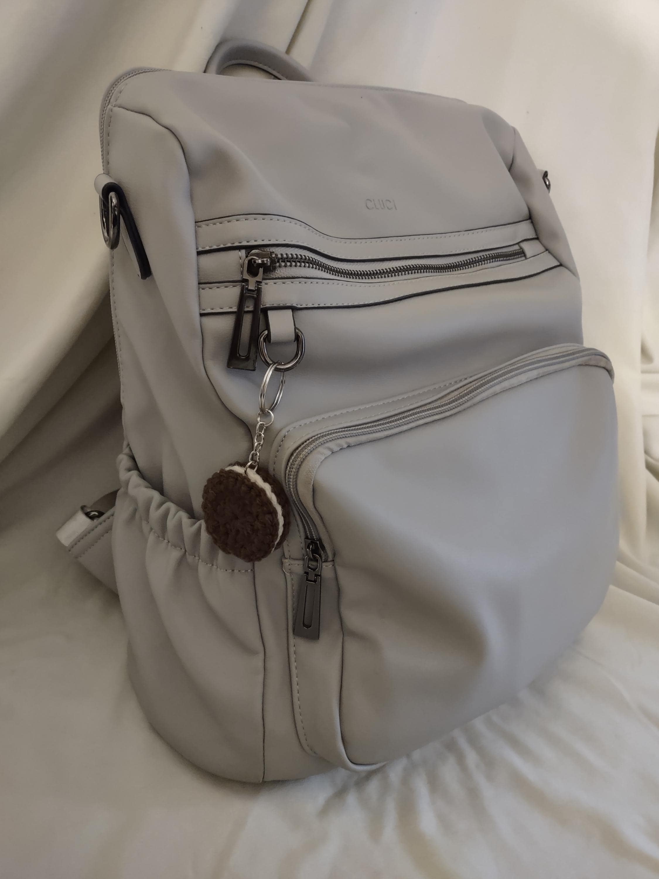 Crochet "oreo Cookie" Keychain - Etsy