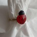 Ladybug Ring - Etsy