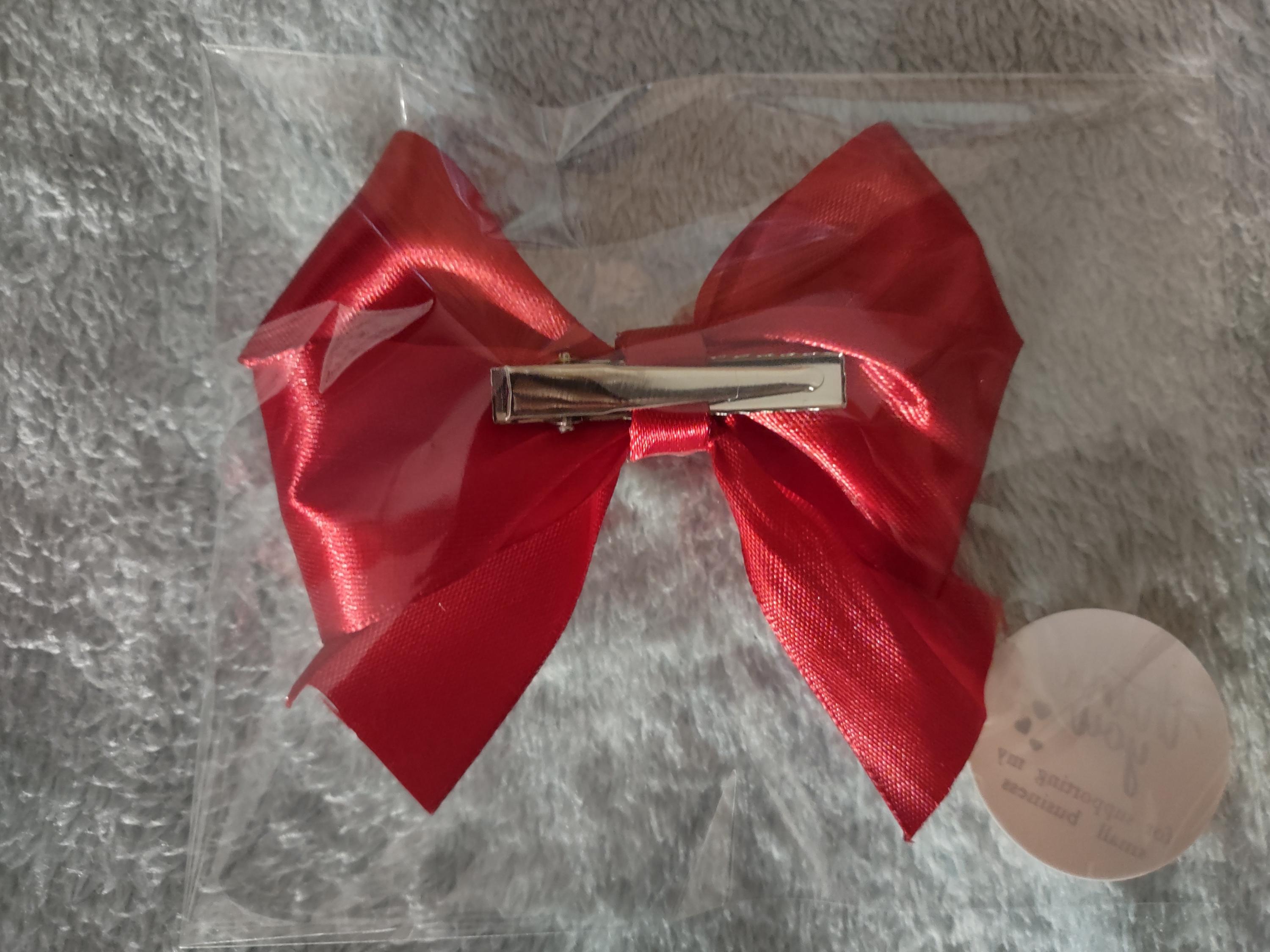 Red Hair Bow. (double Loop) - Etsy