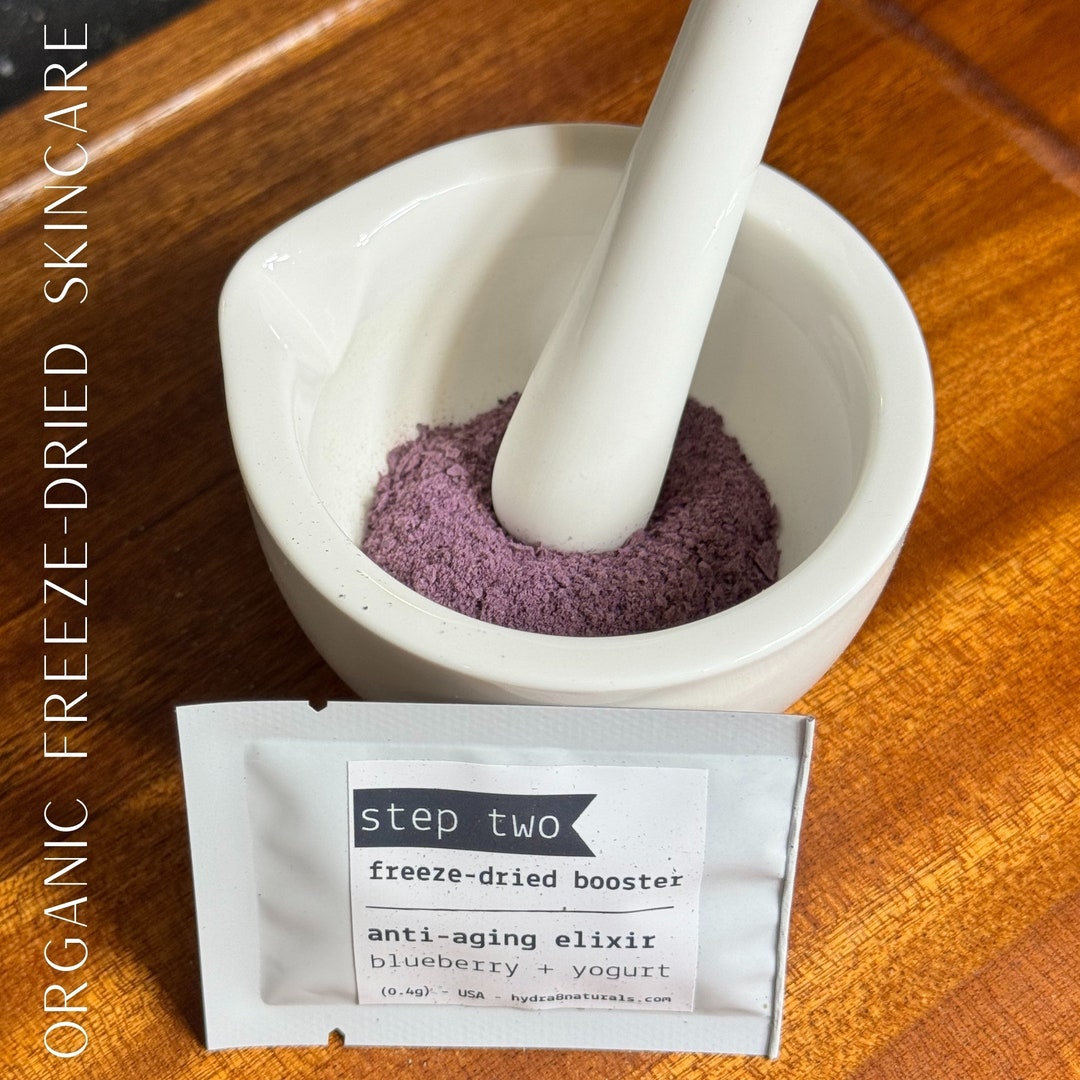 Natural Freeze Dried Skincare Booster Blueberry Yogurt Organic Skincare ...