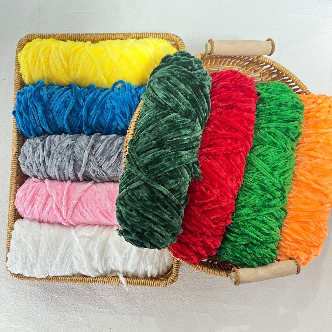 42 Colors 95 Gram Soft Velvet Yarn, Doll Animal Amigurumi Velvet Yarns ...
