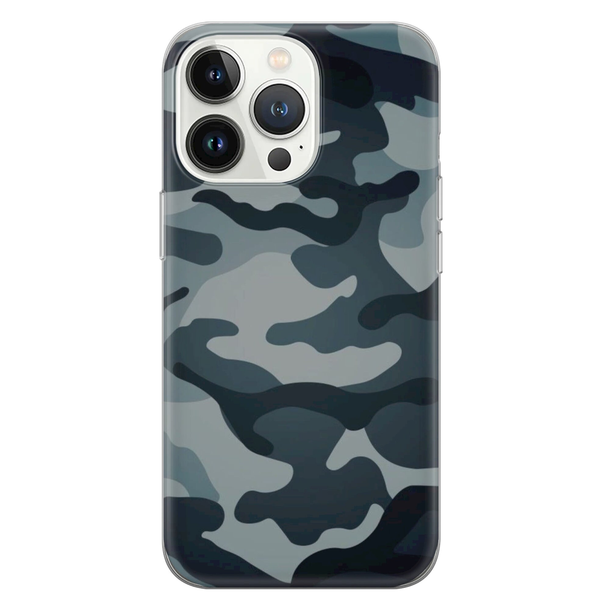 Blue Phone Case Camo Cover for iPhone 15pro, 14, 13, 12, 11, Google ...