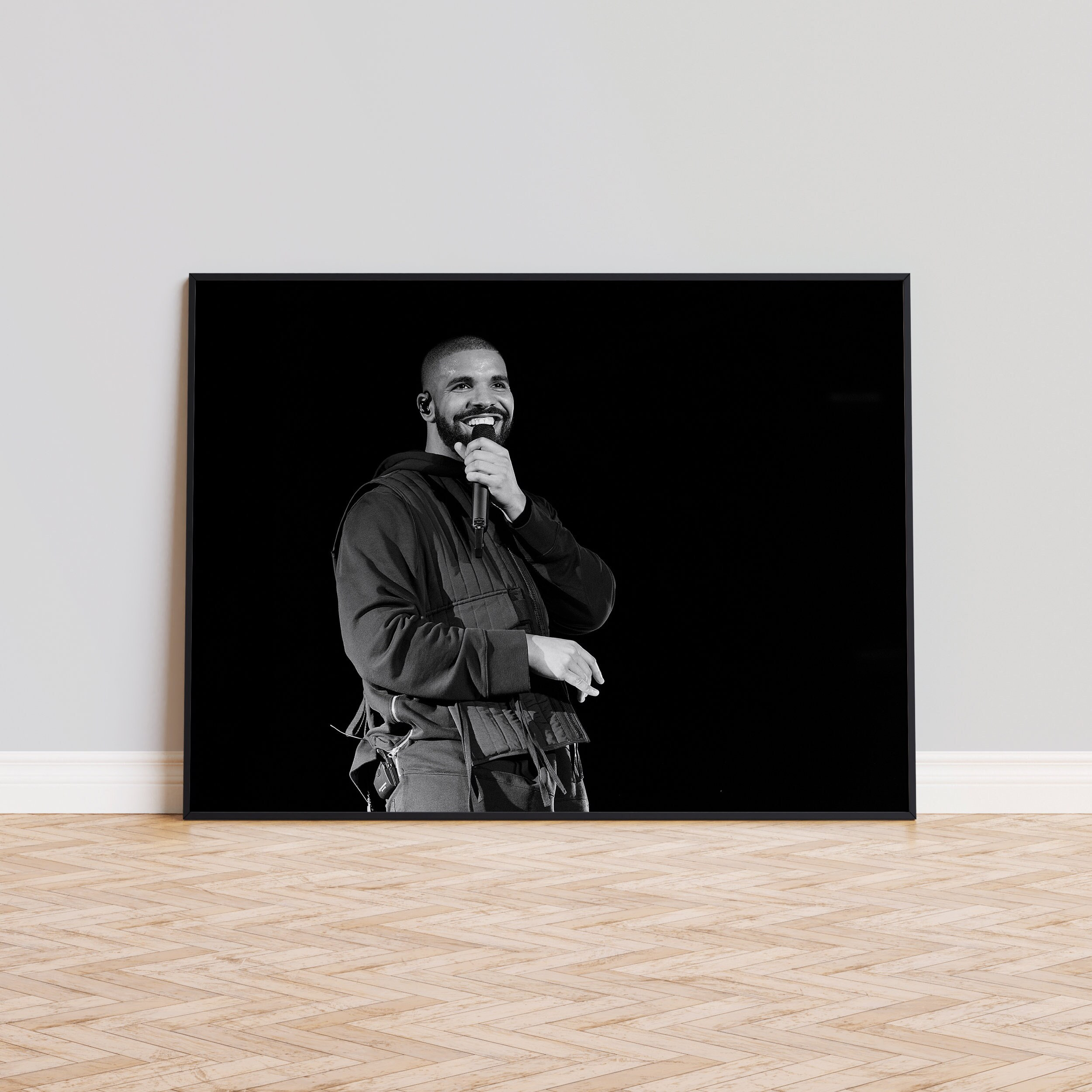 Drake Posters / Drake Black and White Wall Art, Music Poster, Home ...