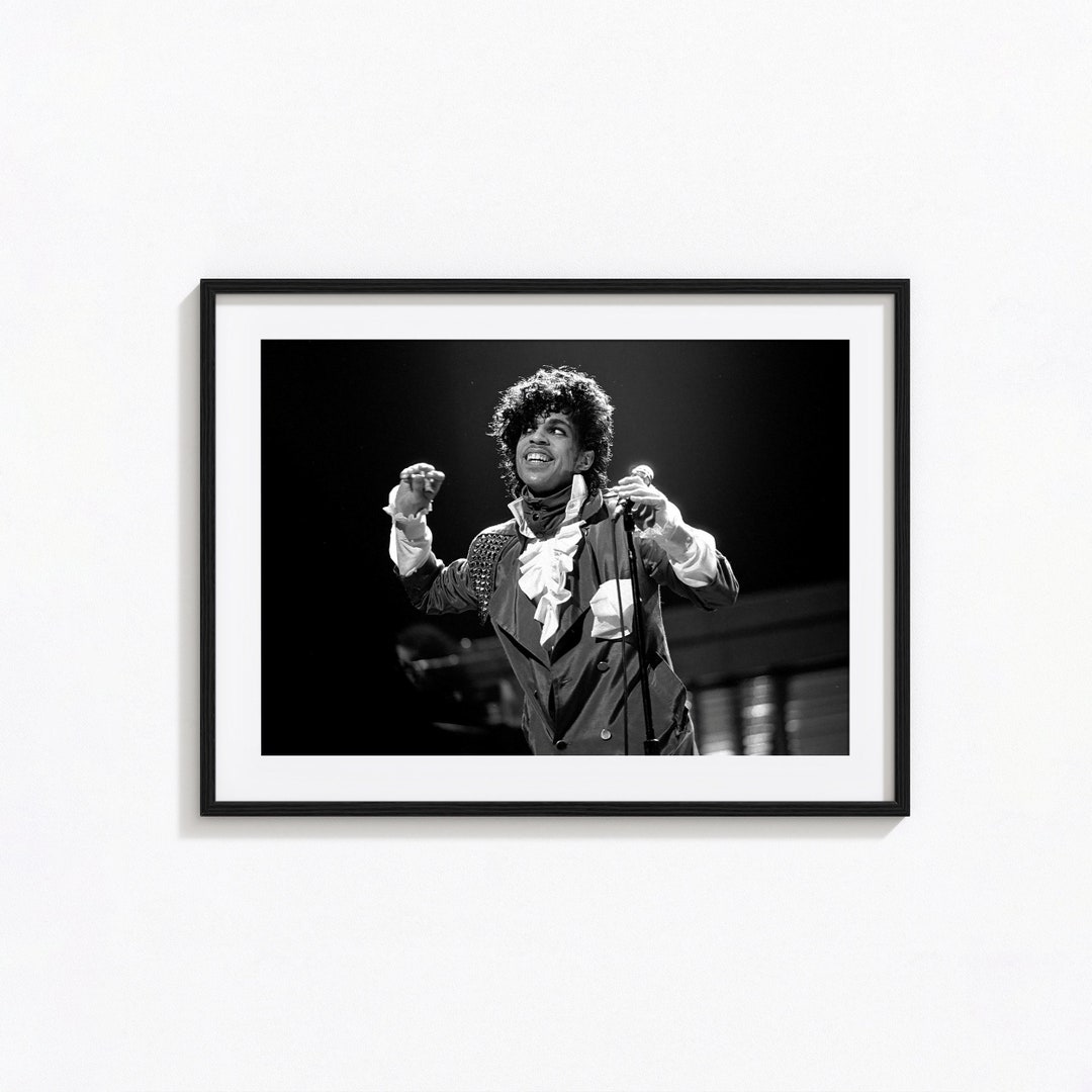 Prince Posters / Prince Black and White Wall Art, Album Cover Poster ...