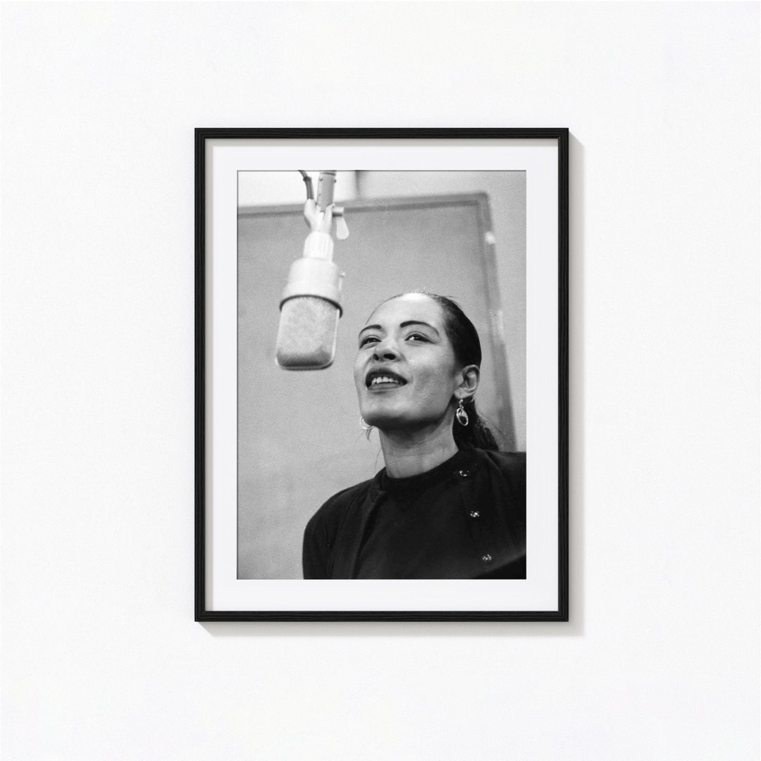 Billie Holiday Posters / Billie Holiday Black and White Wall Art,album ...