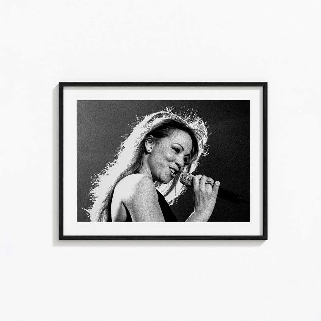 Mariah Carey Posters / Mariah Carey Black and White Wall Art,album ...