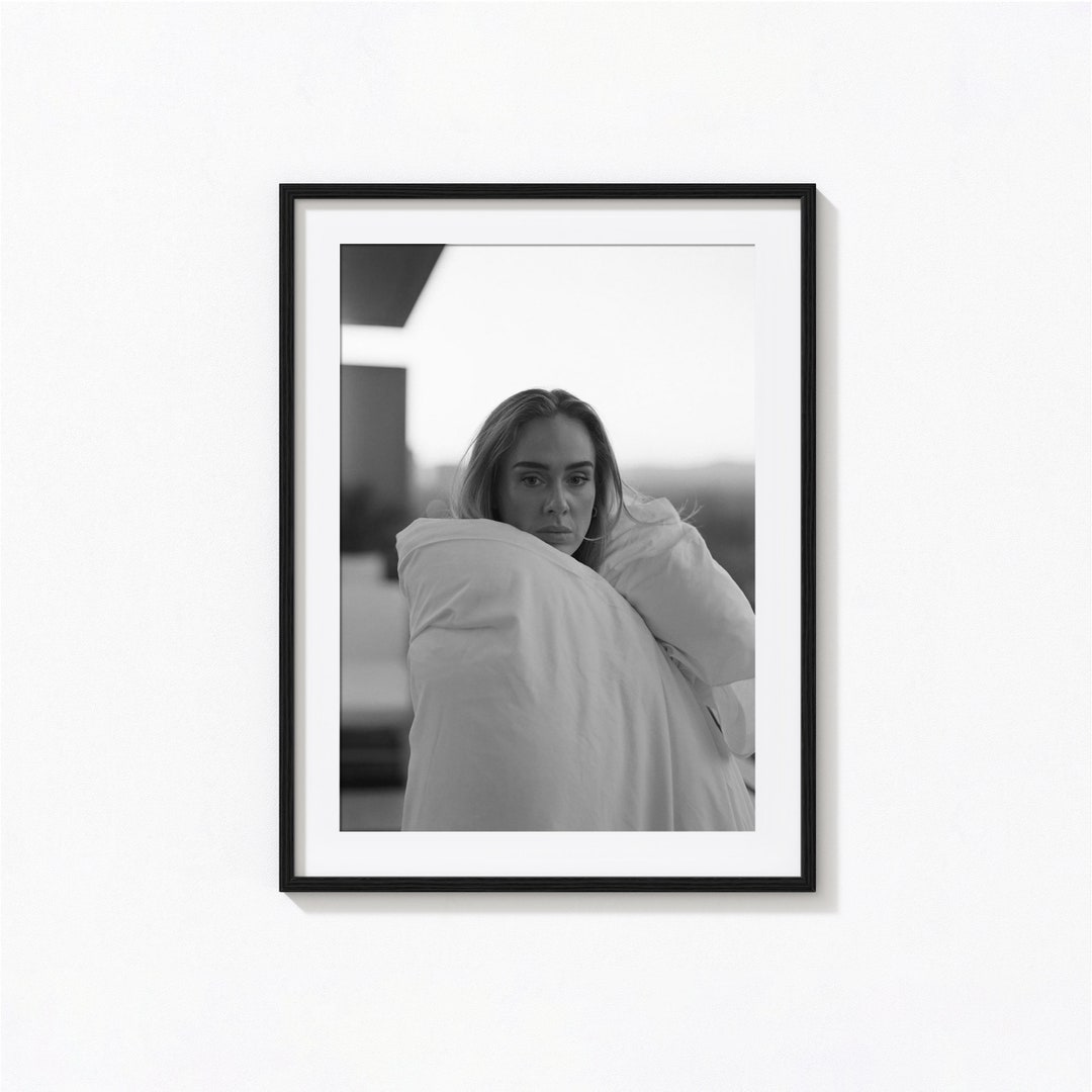 Adele Posters / Adele Black and White Wall Art, Album Cover Poster, Home Decor, Photography ...