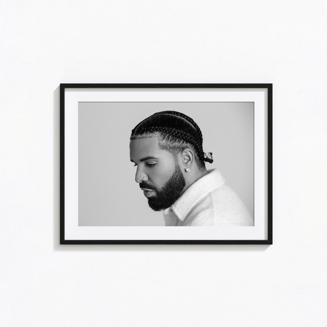 Drake Posters / Drake Black and White Wall Art, Music Poster, Home ...